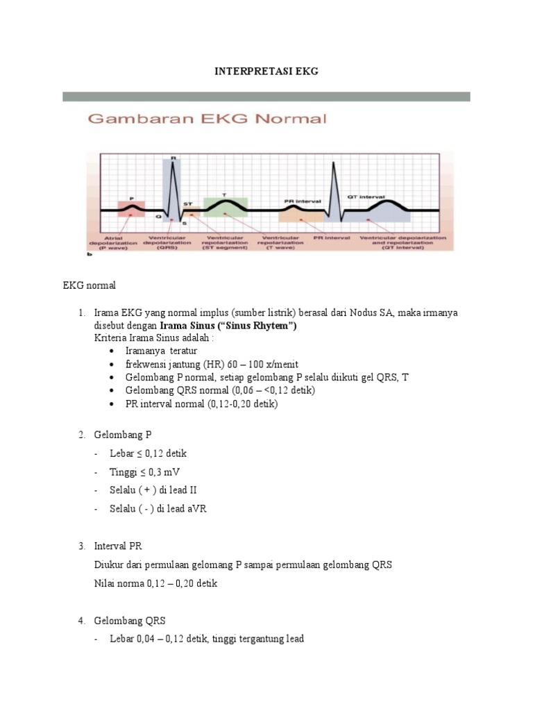 Interpretasi EKG untuk Diagnosa Jantung | PDF