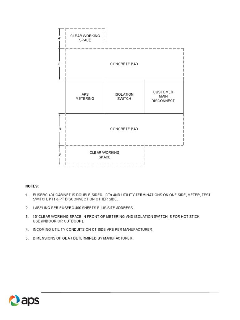 APS Electric Service Requirements Manual - Isolation Switch | PDF