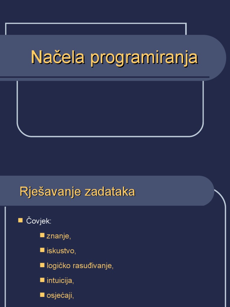 18 Nacela Programiranja | PDF