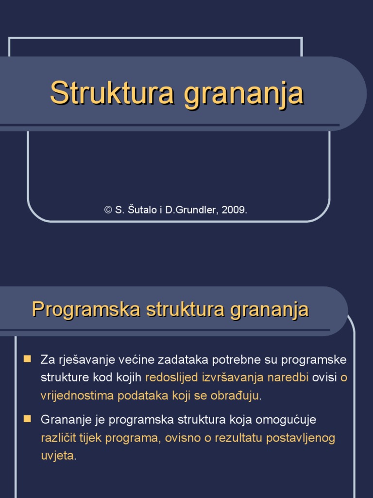 19 Struktura Grananja | PDF