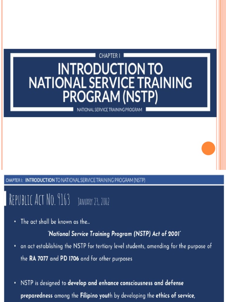 NSTP Program Overview and Activities | PDF