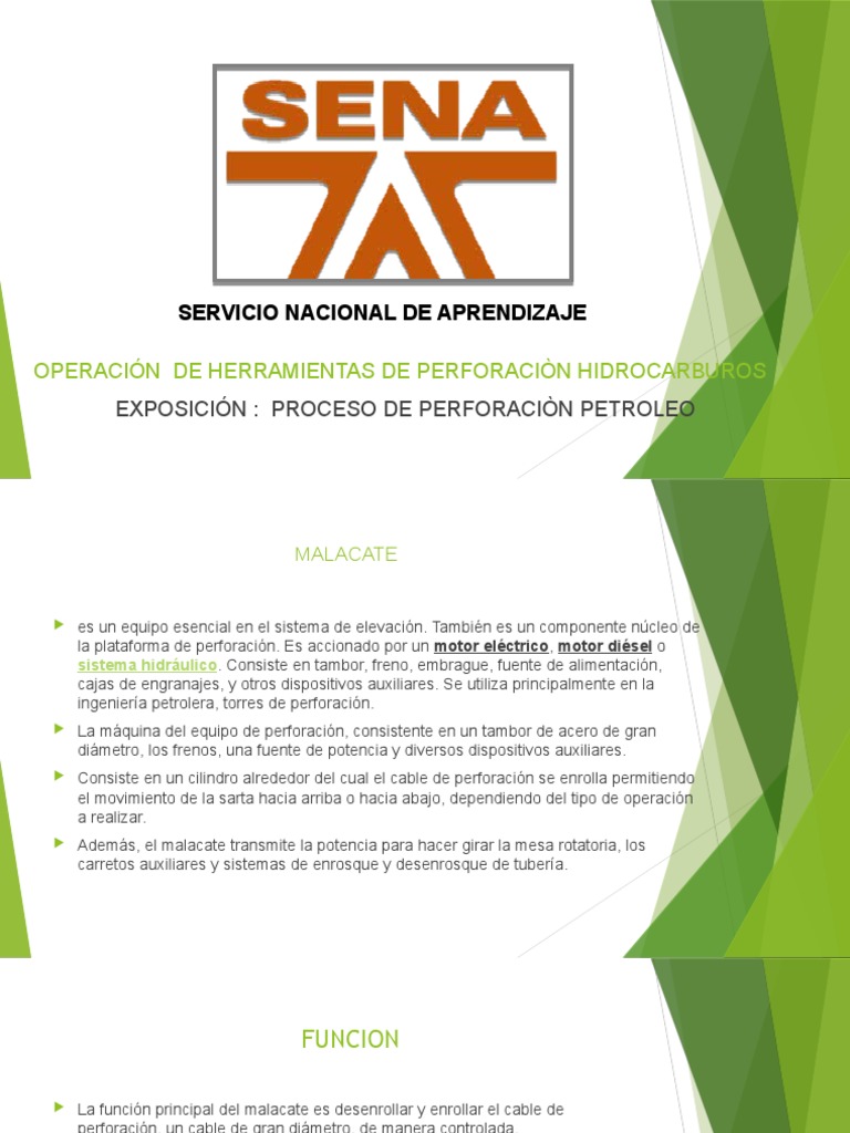 Partes y Funciones del Malacate Petrolero | PDF | Engranaje | Embrague