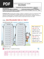 Actividades para Multiplicar por 3 | PDF | Multiplicación | Aritmética