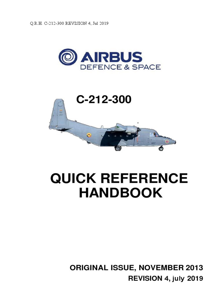 QRH-C-212-300 Revision 4 Jul 2019 PDF | PDF | Aircraft | Switch