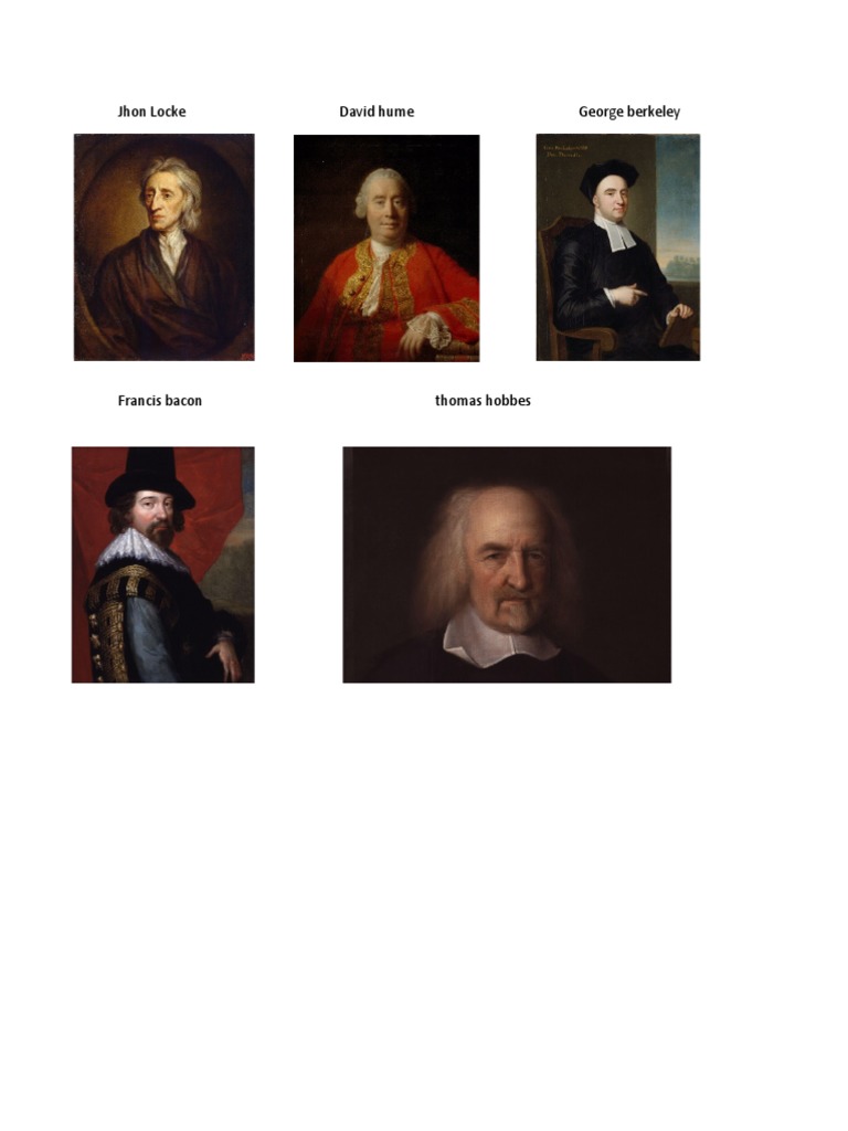 Jhon Locke David Hume George Berkeley | PDF