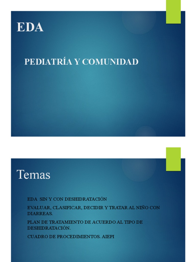 Tema - Eda Segun Aiepi | PDF | Diarrea | Deshidración