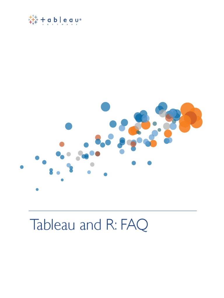 Tableau and R Faq | PDF | Subroutine | Faq