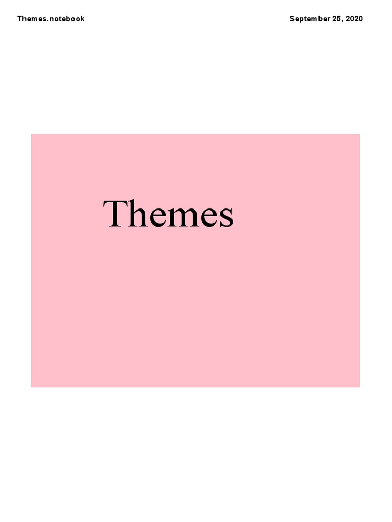 5 Themes with Examples | PDF | Language Arts & Discipline | Computers