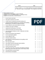 DASS 21 With Scoring Sheet PDF | PDF | Major Depressive Disorder | Anxiety