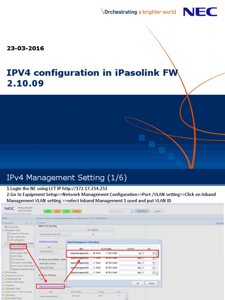 IPV4 Management Configuration - 2.10.09 | PDF