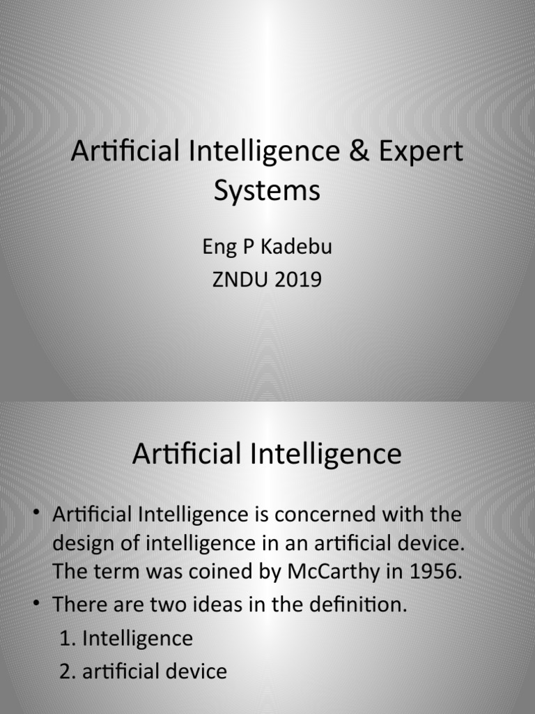 Artificial Intelligence Introduction | PDF | Artificial Intelligence ...
