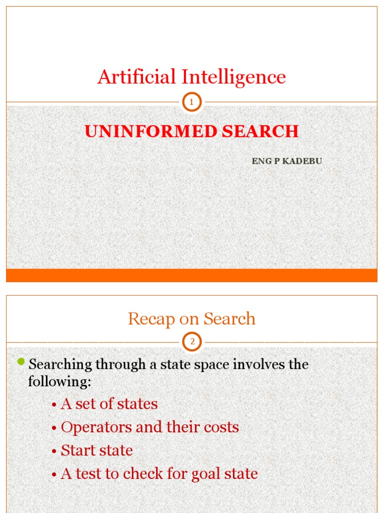 Artificial Intelligence Uninformed Search Pdf Algorithms And Data Structures Theoretical 6238