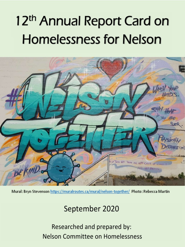 NCOHs 12th Annual Report Card On Homelessness For Nelson BC Final ...