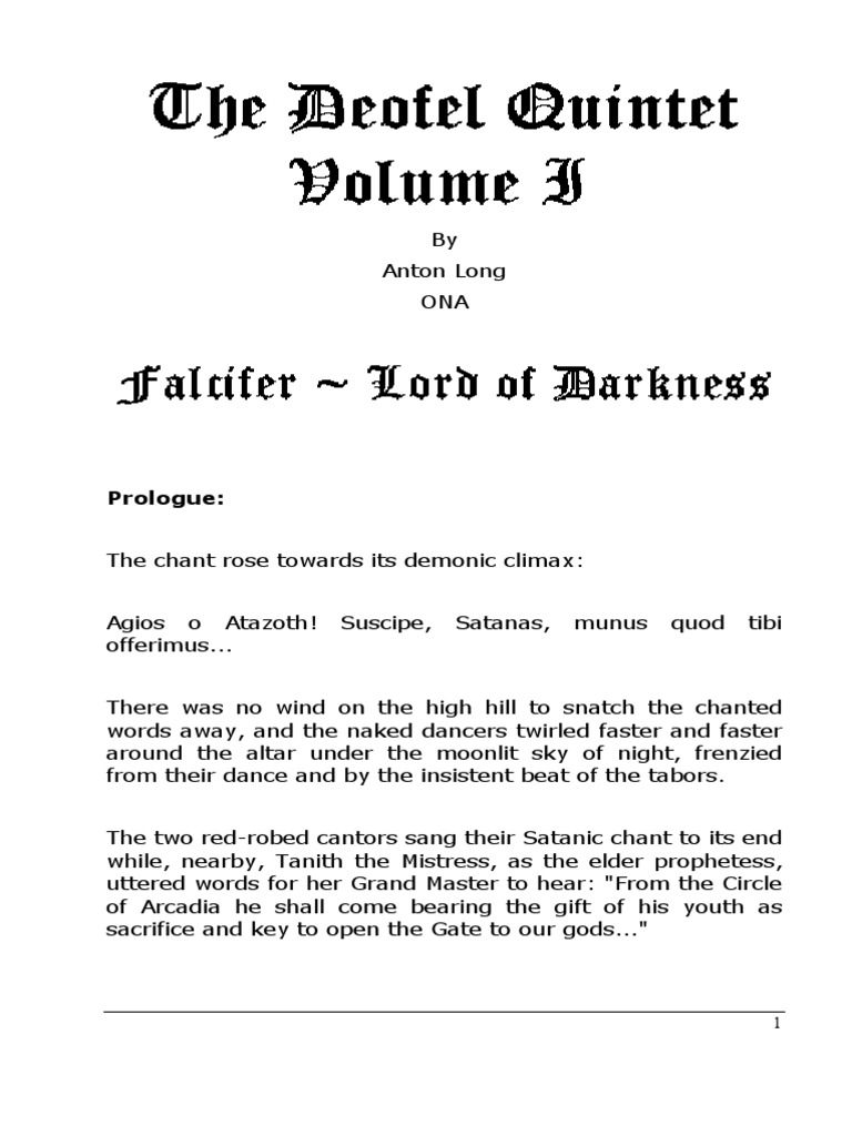 Falcifer | PDF | Satanism | Demons