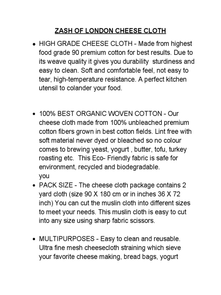 ZOL Website Content | PDF | Textiles | Cotton