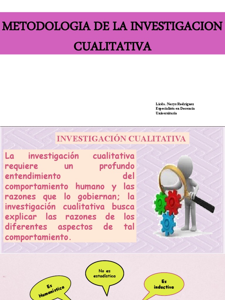 Metodologia Cualitativa Anteproyecto | PDF | Investigación cualitativa ...