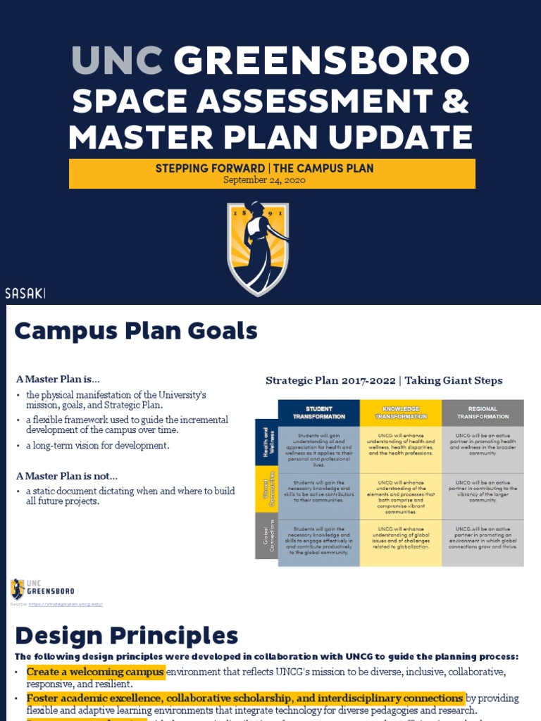 UNCG Campus Master Plan BoT Presentation | PDF | Provost (Education ...