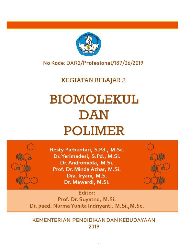 Modul Daring Kimia - 06KB3 - Biomolekul Dan Polimer PDF | PDF