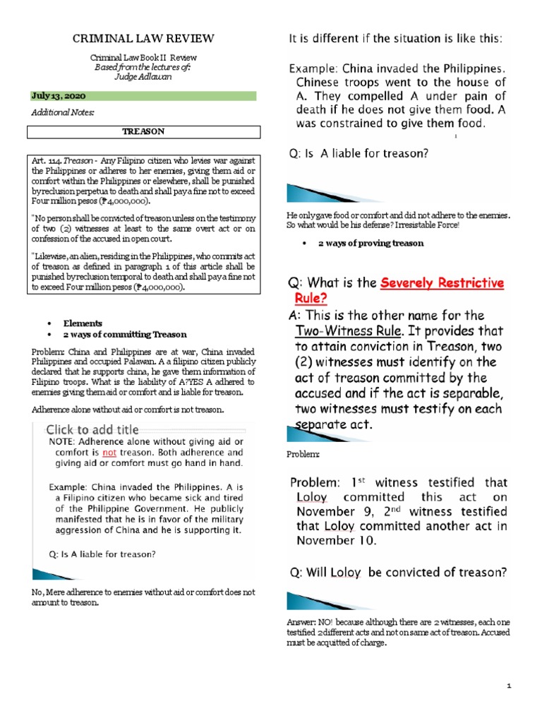 Criminal Law - Criminal Law Book 2 Rev - Judge Adlawan - Loi Notes ...