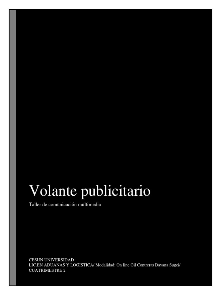 Características de un volante publicitario efectivo | PDF