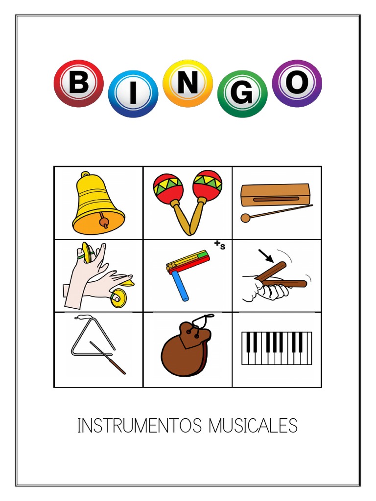 Bingo Instrumentos Musicales | PDF