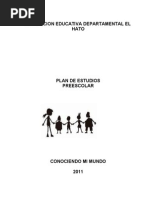 Plan de Estudio Preescolar 2020 para Entergar | PDF | Educación de la ...