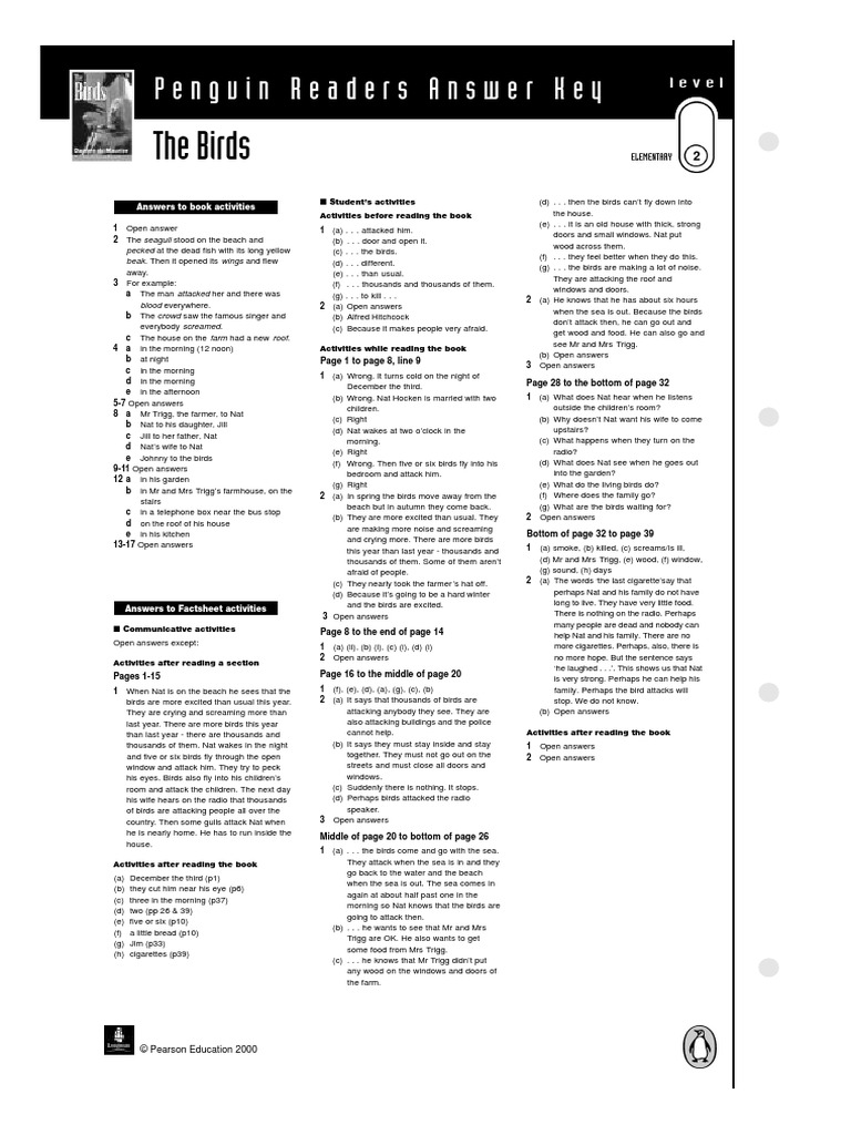 The Birds. Answer Key | PDF