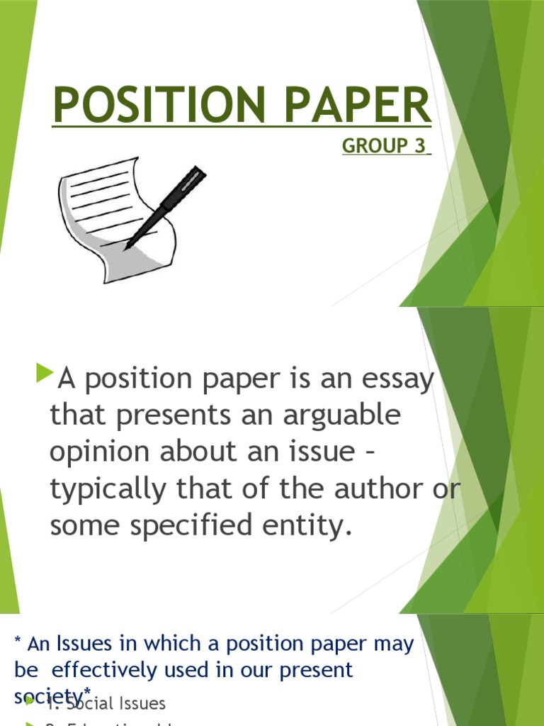 Position Paper Eapp Report Grp. 3 | PDF