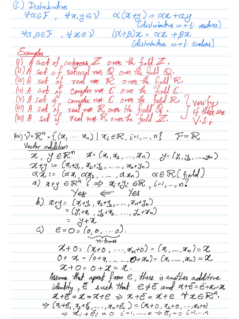 7 - Examples of Vector Space PDF | PDF