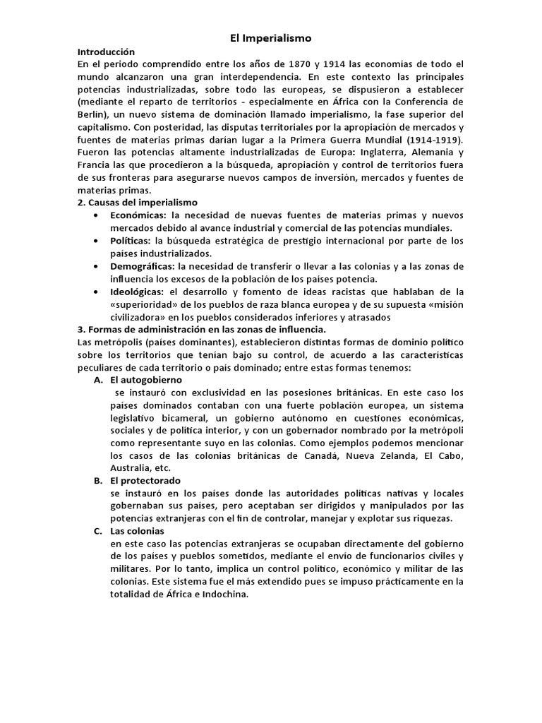 Tema 37 CS4 Sec | PDF | Colonialismo | Imperio Británico