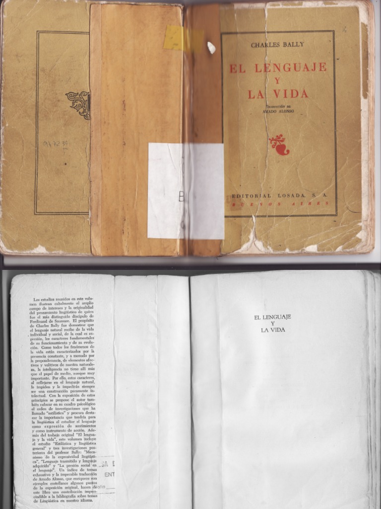 Charles Bally - El Lenguaje y La Vida | PDF