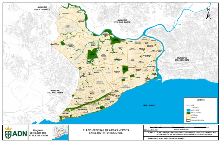 Plano General de Areas Verdes Del Distrito Nacional | PDF