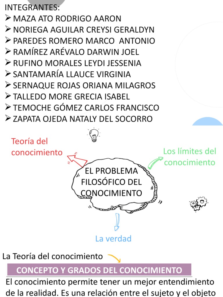 Problema Filosófico Del Conocimiento | PDF | Verdad | Razón