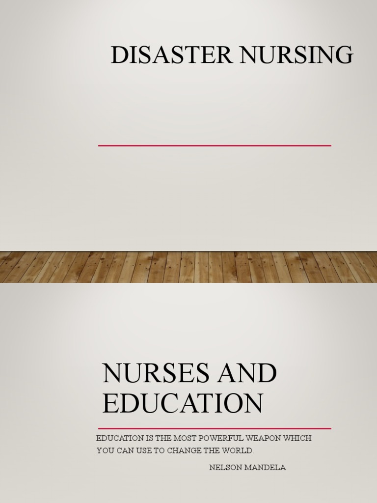 Disaster of Nursing | PDF | Natural Disasters | Emergency Management