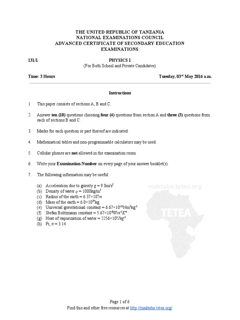 Find Physics Resources at Maktaba Tetea | PDF | Rotation Around A Fixed ...