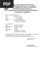 SURAT KETERANGAN KEPALA SEKOLAH (OSN SMA-MA-SMK-MAK-SEDERAJAT 2025) | PDF