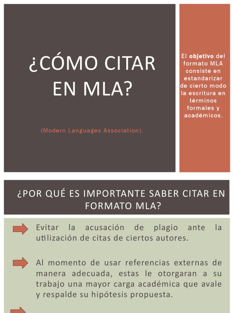 Cómo Citar en Mla | PDF | Soporte | Autor