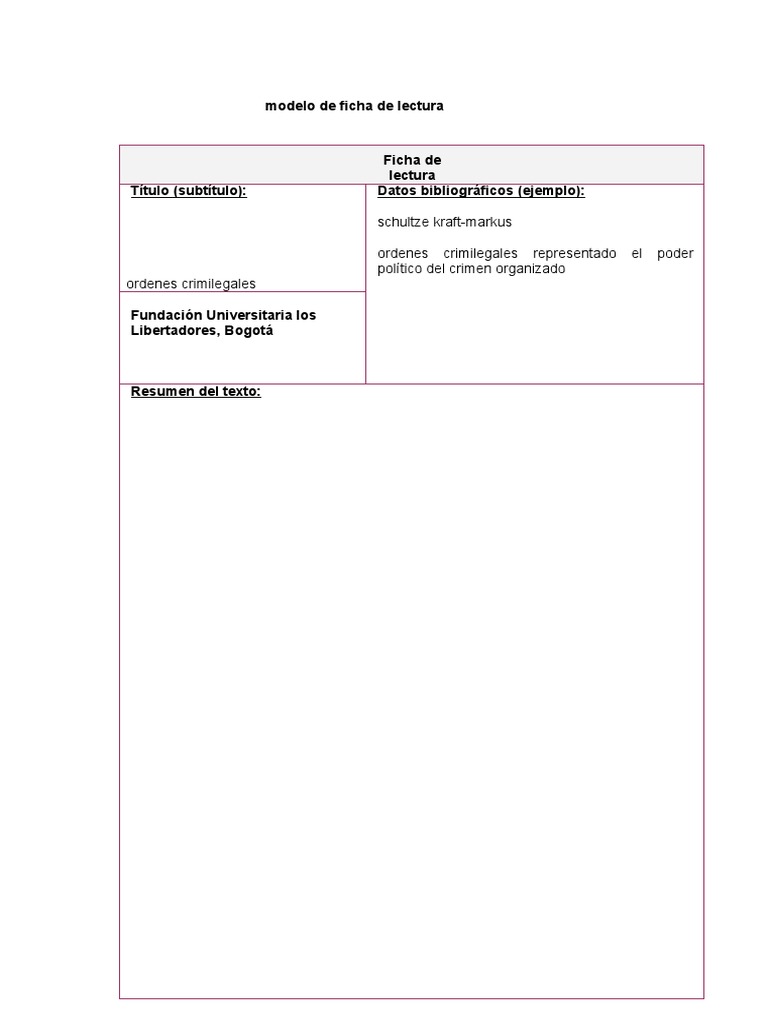 Modelo de Ficha | PDF