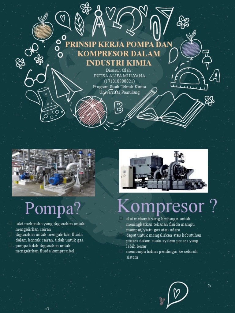 Tugas PPT Prinsip Kerja Pompa Dan Kompresor | PDF