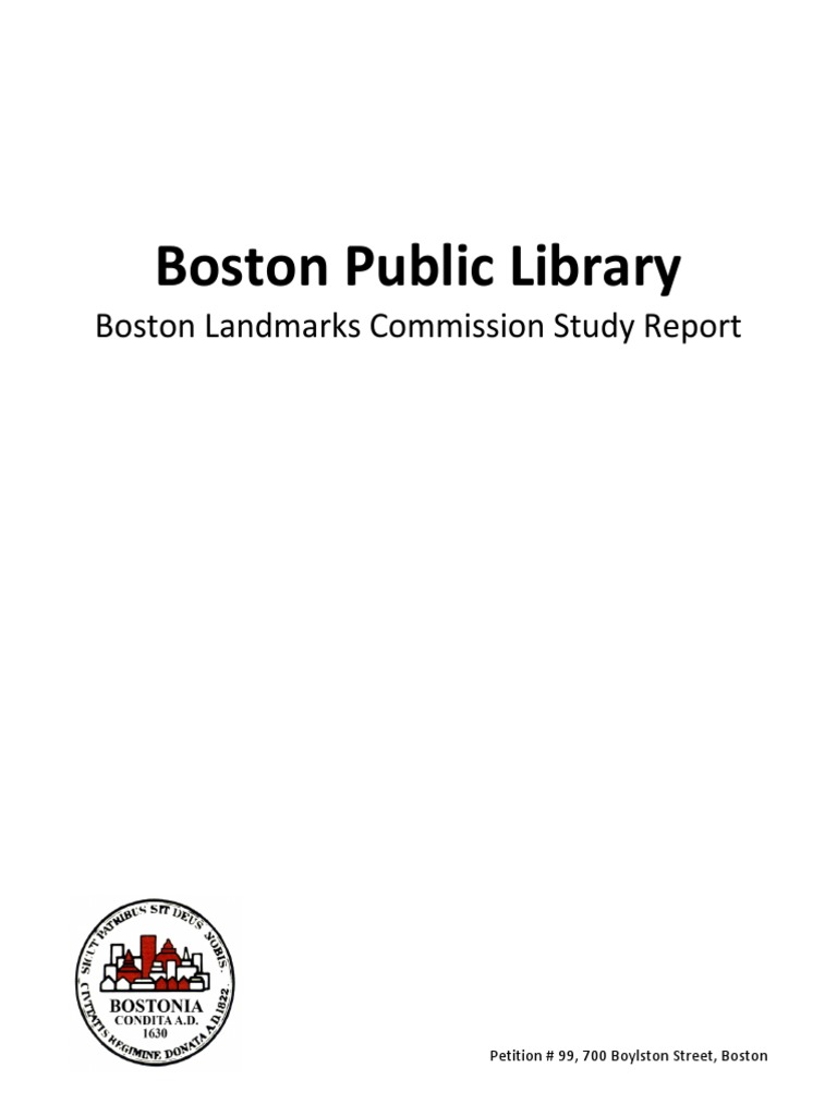 Boston Public Library Central Branch 99 | PDF | Bookcase ...