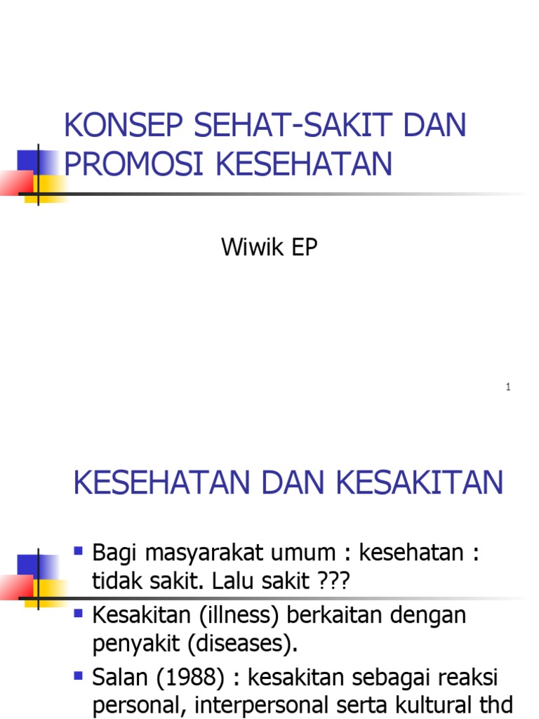 Konsep Sehat-Sakit | PDF