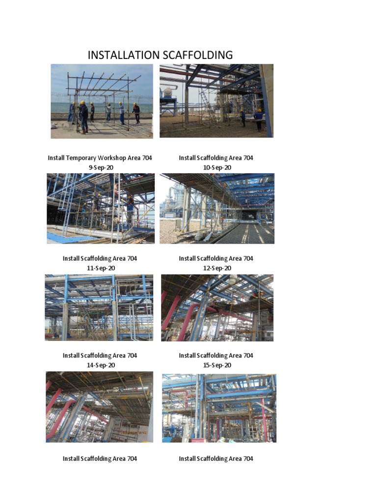 Instalasi Scaffolding | PDF