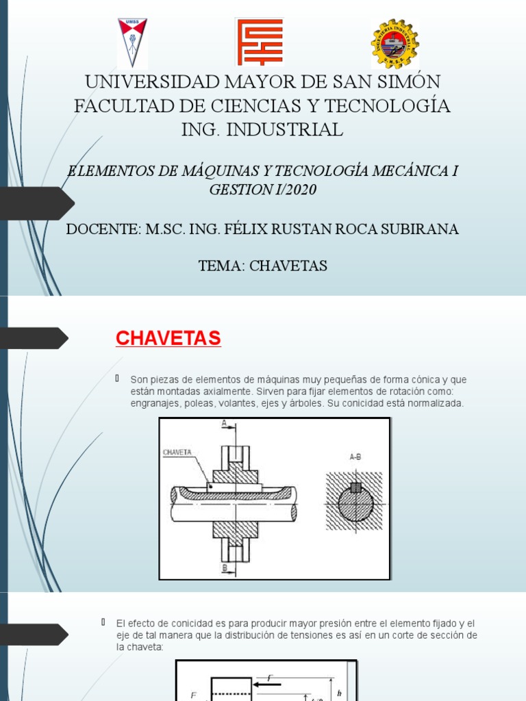 Cap 6 Chavetas | PDF | Eje | Engranaje