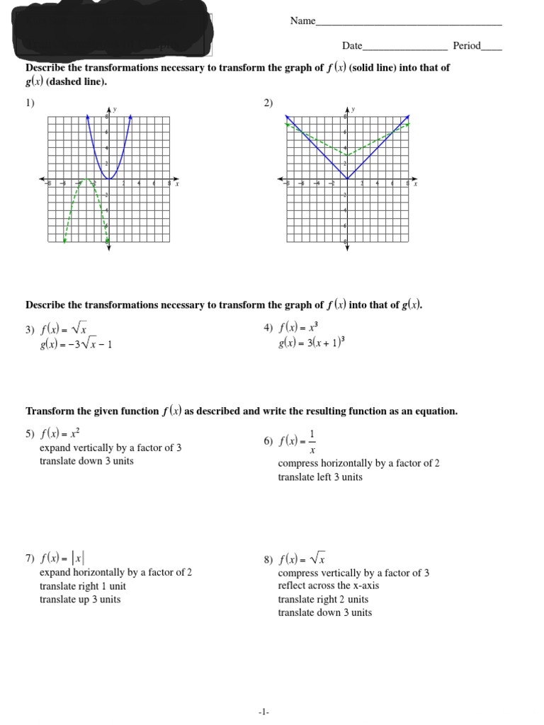 Transformations Ws | PDF | Mathematical Relations | Discrete Mathematics