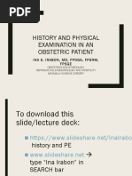 External Obstetric Examination Guide | PDF | Pelvis | Childbirth