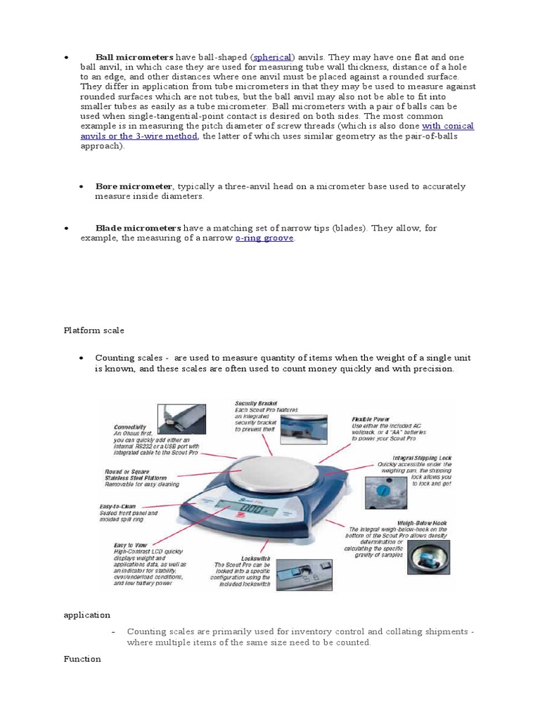 Ball Micrometers Have Ball-Shaped (: Spherical | PDF