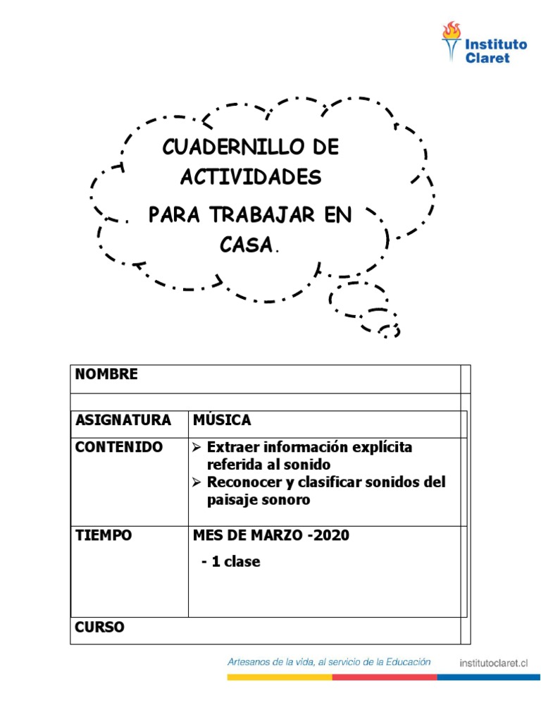 Paisaje Sonoro: Actividades para Niños | PDF | Sonido | Color