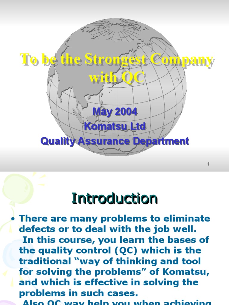 Quality Control - Introduction | PDF | Quality Assurance | Quality ...