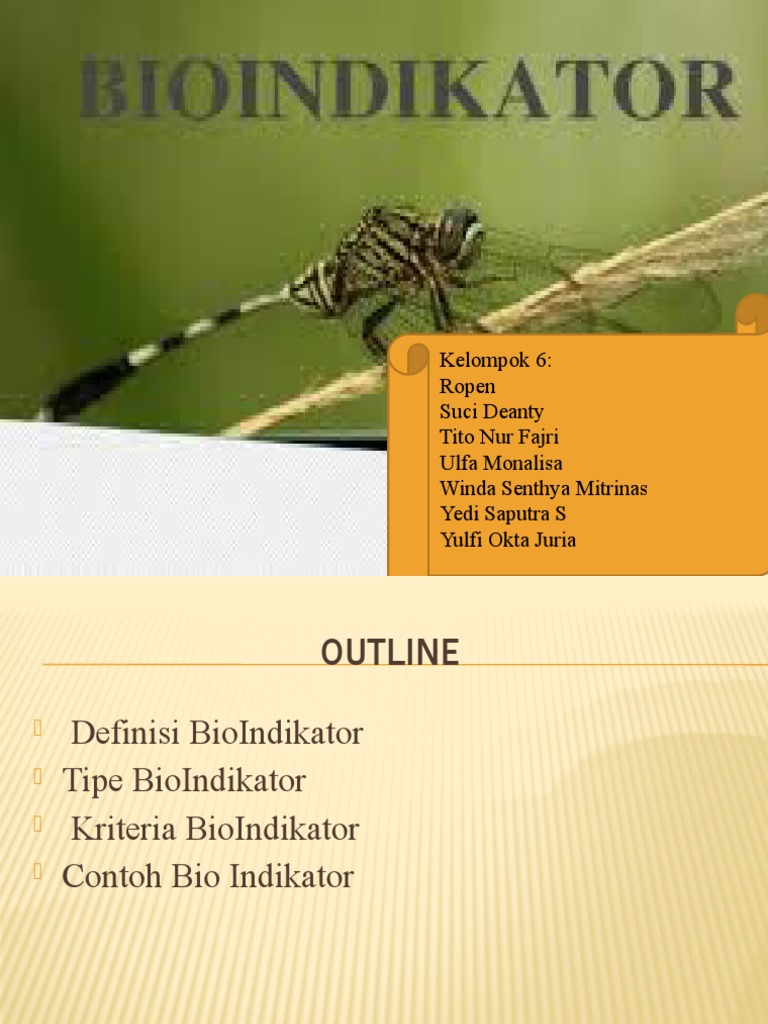 Bioindikator PPT 6 | PDF