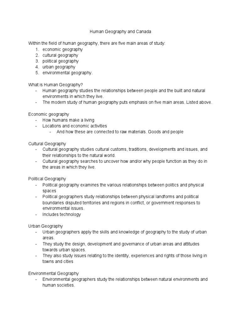 Human and Physical Geography | PDF | Geography | Natural Environment